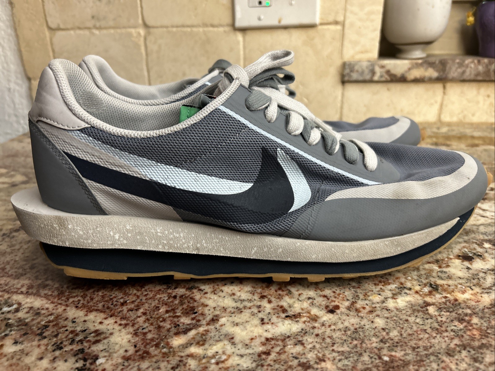 Nike LDWaffle Sacai Cool Grey Sneakers US 15 Men’s Used with Box DH3114 ...