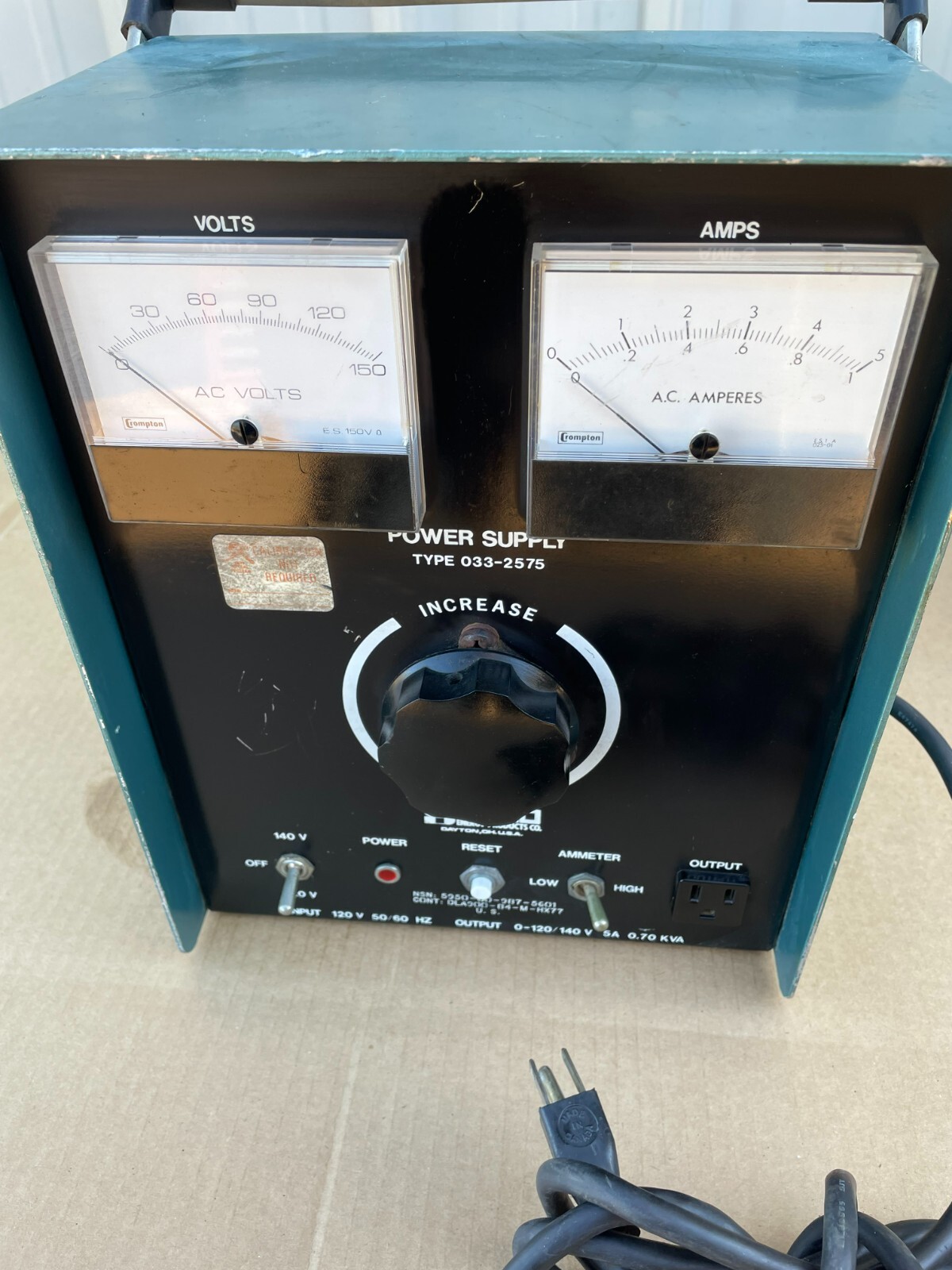 STACO 033-2575 DUAL METERED BENCH VARIAC POWER TRANSFORMER | eBay