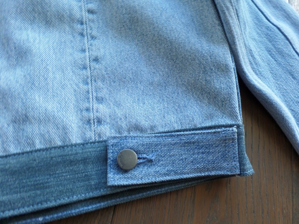 Latest TRIARCHY / ATELIER Denim 2 tones blue 100% cotton denim jacket ...