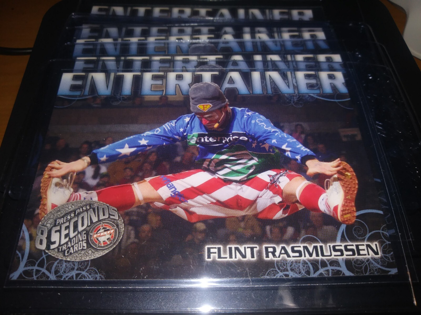 Flint Rasmussen 2009 Press Pass 8 Seconds PBR Entertainer # 41 Rare ...