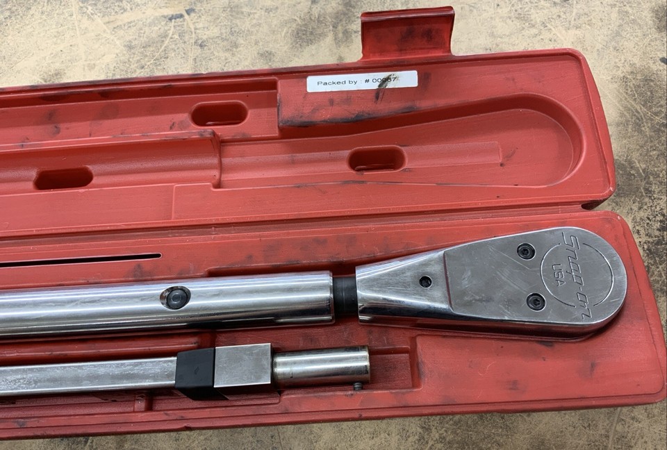 Snap-On 3/4" Drive TQR600B Torque Wrench 200-600 FT/LB with L72T 118883 ...