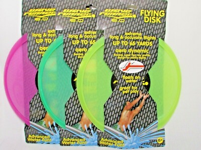 Wave Runner 6.0 AeroDynamic Flying WATER Disk FRISBEE CATCH DOG KIDS ...