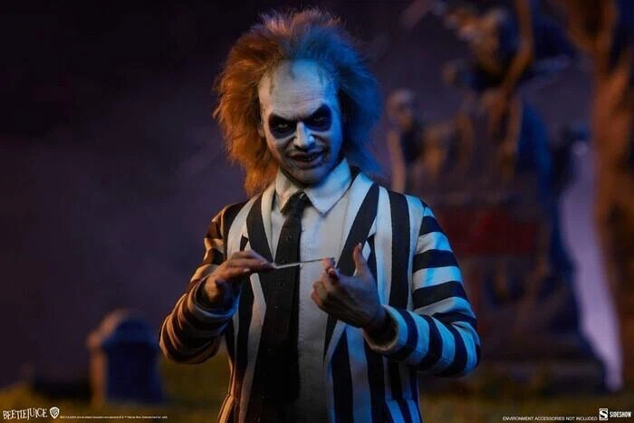 Michael Keaton Beetlejuice Tim Burton Stripe Anzug action figure 1/6 ...
