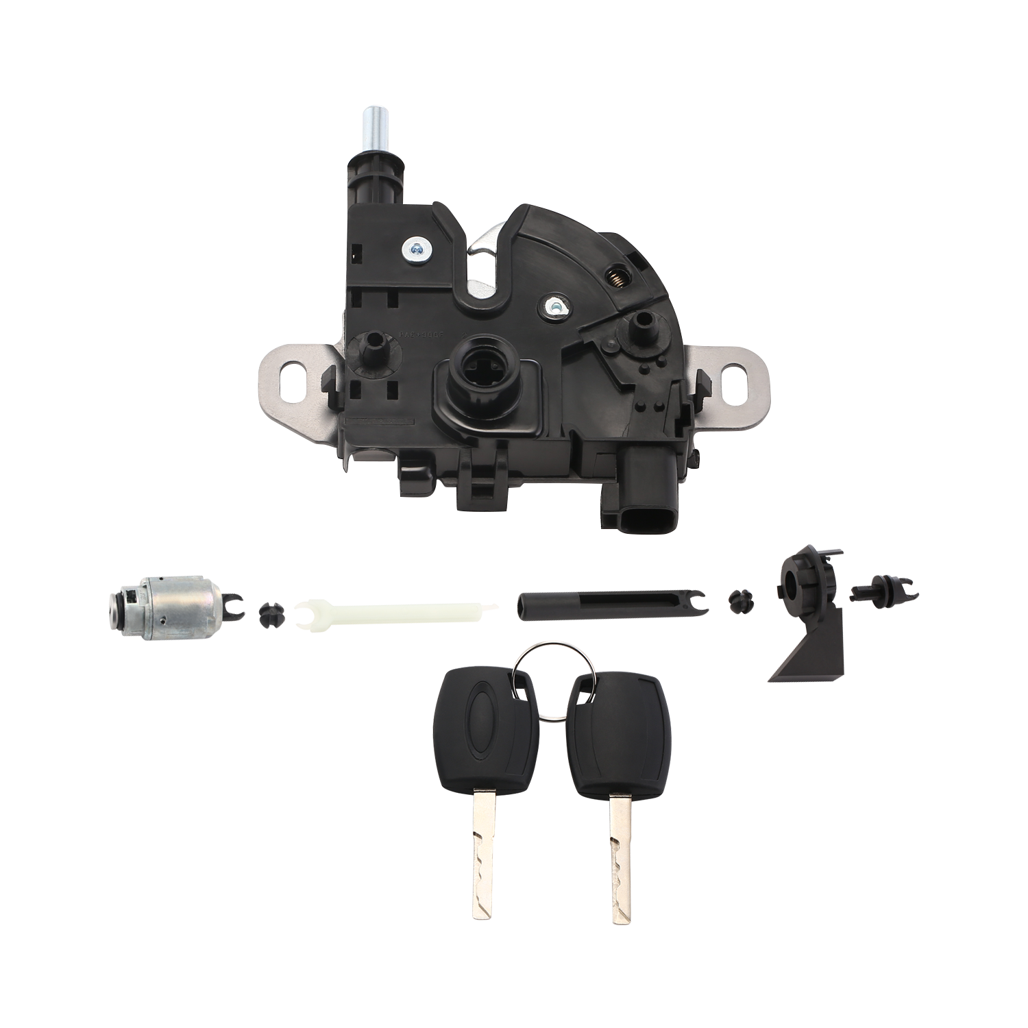 BONNET RELEASE LOCK LATCH 1343577 FOR FORD FOCUS MK2 REPAIR SET KIT ...