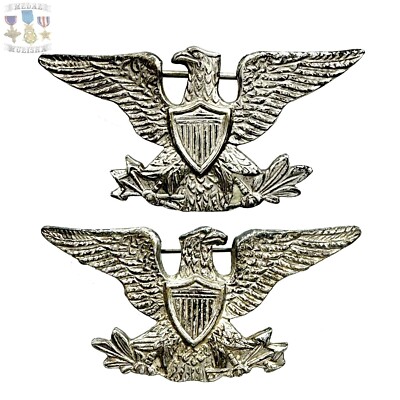 PRE WWII US NAVY CAPTAIN “WAR 🦅 EAGLES” INSIGNIA MARINE CORPS COLONEL ...
