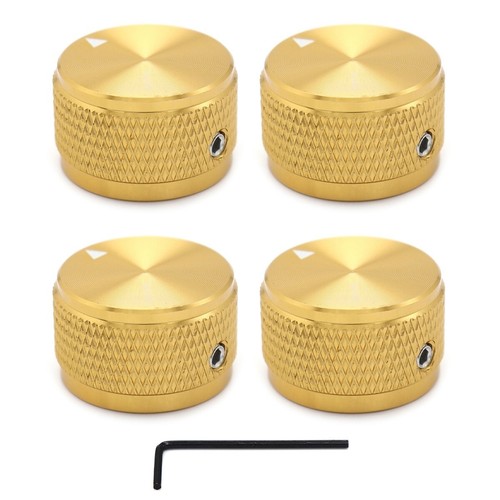 4pcs Gold Guitar Knobs Aluminum Alloy Volume Audio Potentiometer Control Knobs | eBay