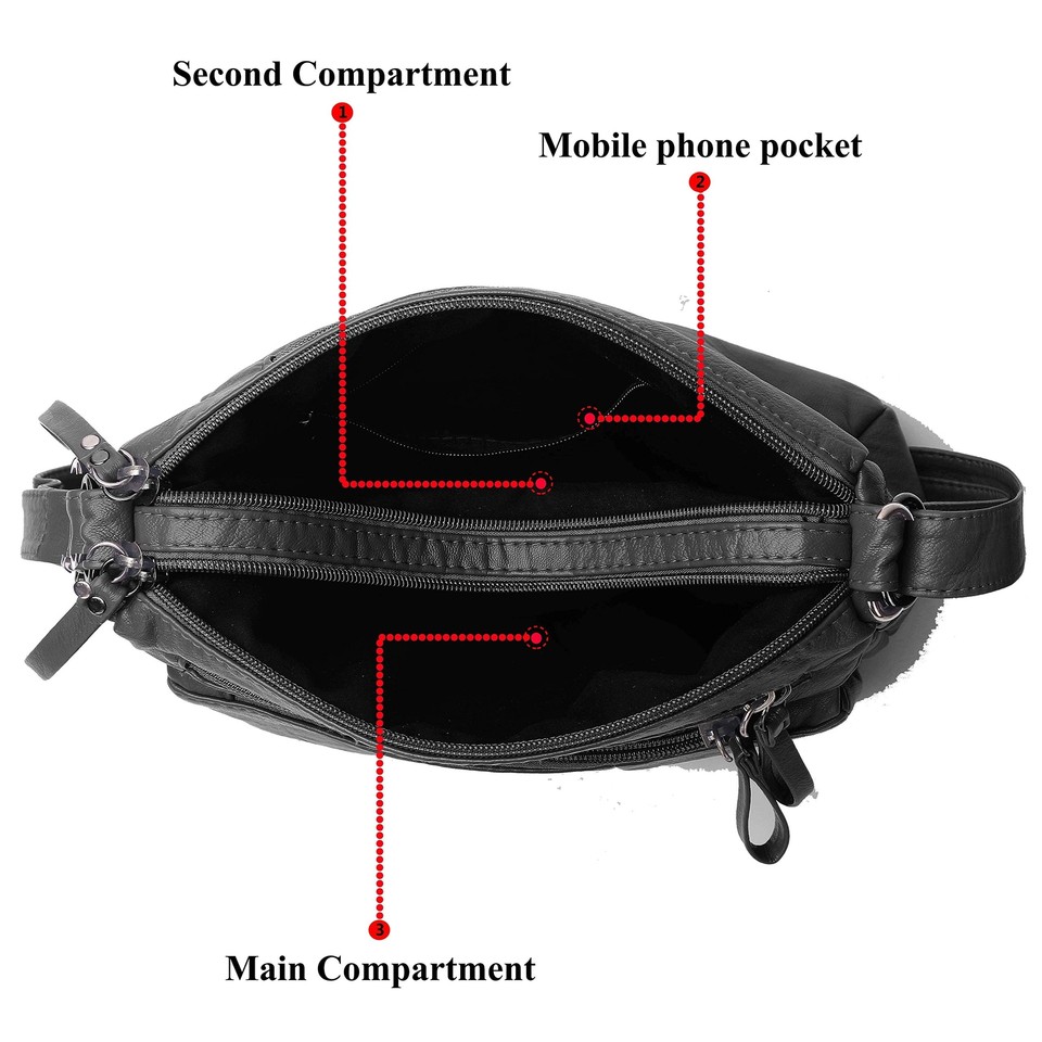 VOLGANIK ROCK Purses for Women Soft PU Leather Shoulder Bag Ladies ...