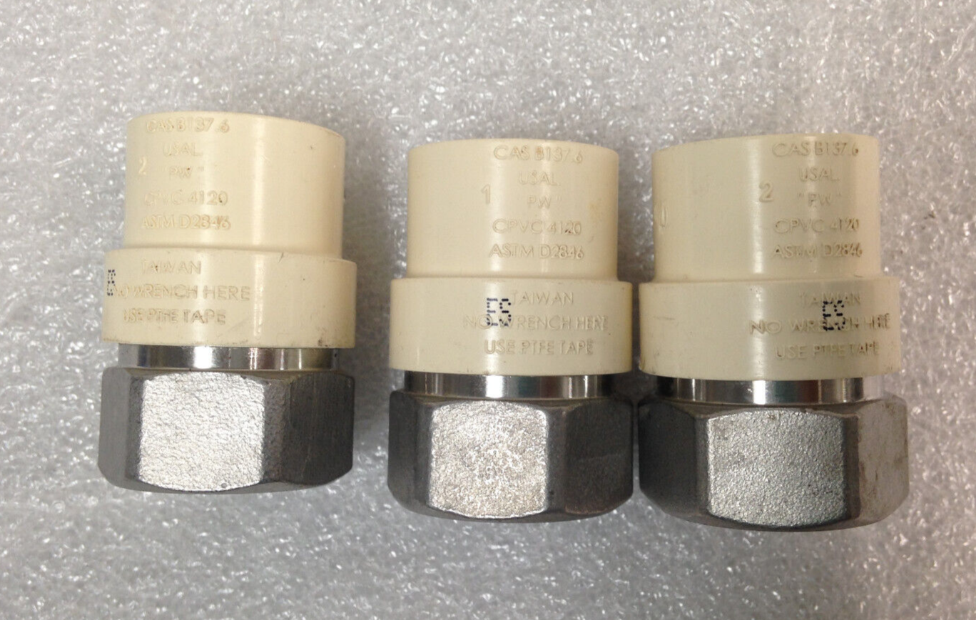 Lot Of 3 CPVC 4120, ASTM D2846, CSA B137.6 Socket 3/4'' | eBay