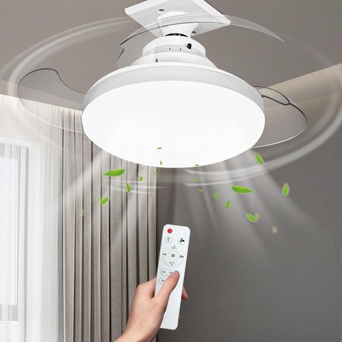 Screw in Ceiling Fan with LED Lights and Remote, Adjustable 3 Colors 3 ...