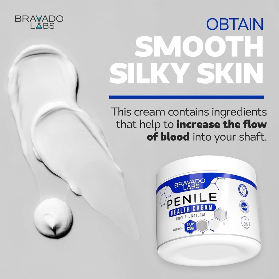 Premium Penile Health Creme - 100% Natural Penile Cream Lotion for Men ...