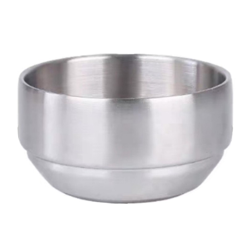 Non-slip Base Bottoms Bowl Thickened Bowls Stainless Steel Metal Bowl ...