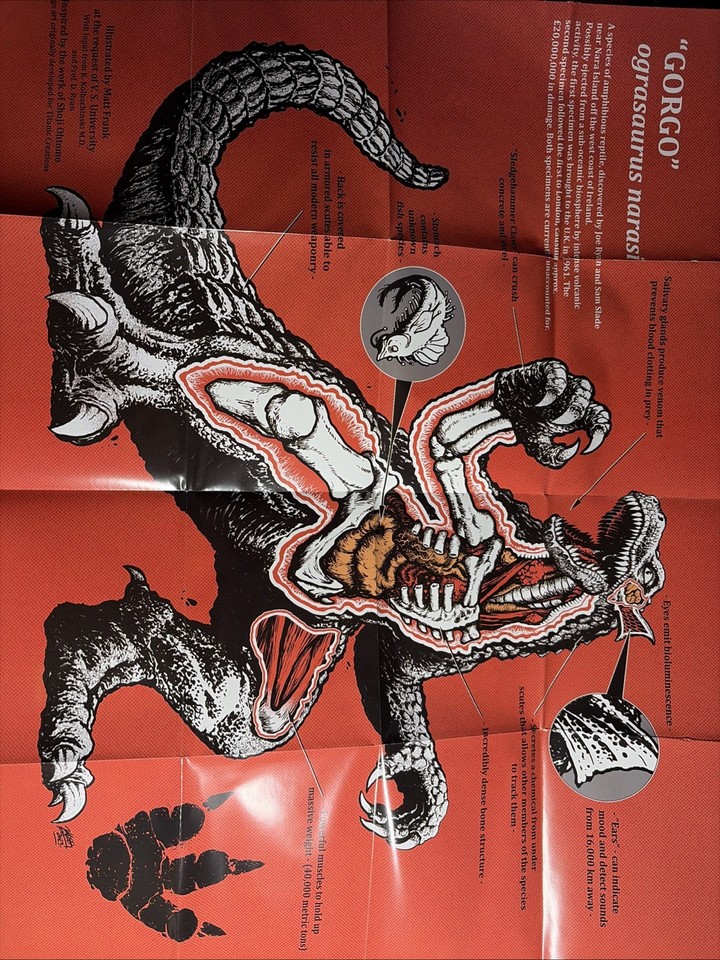 Gorgo Vinegar Syndrome 4K Ultra HD UHD Blu Ray 1961 w Poster ...