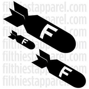 "F Bombs" Vinyl Decal Sticker JDM Honda Mazda Mitsubishi VW Audi ...