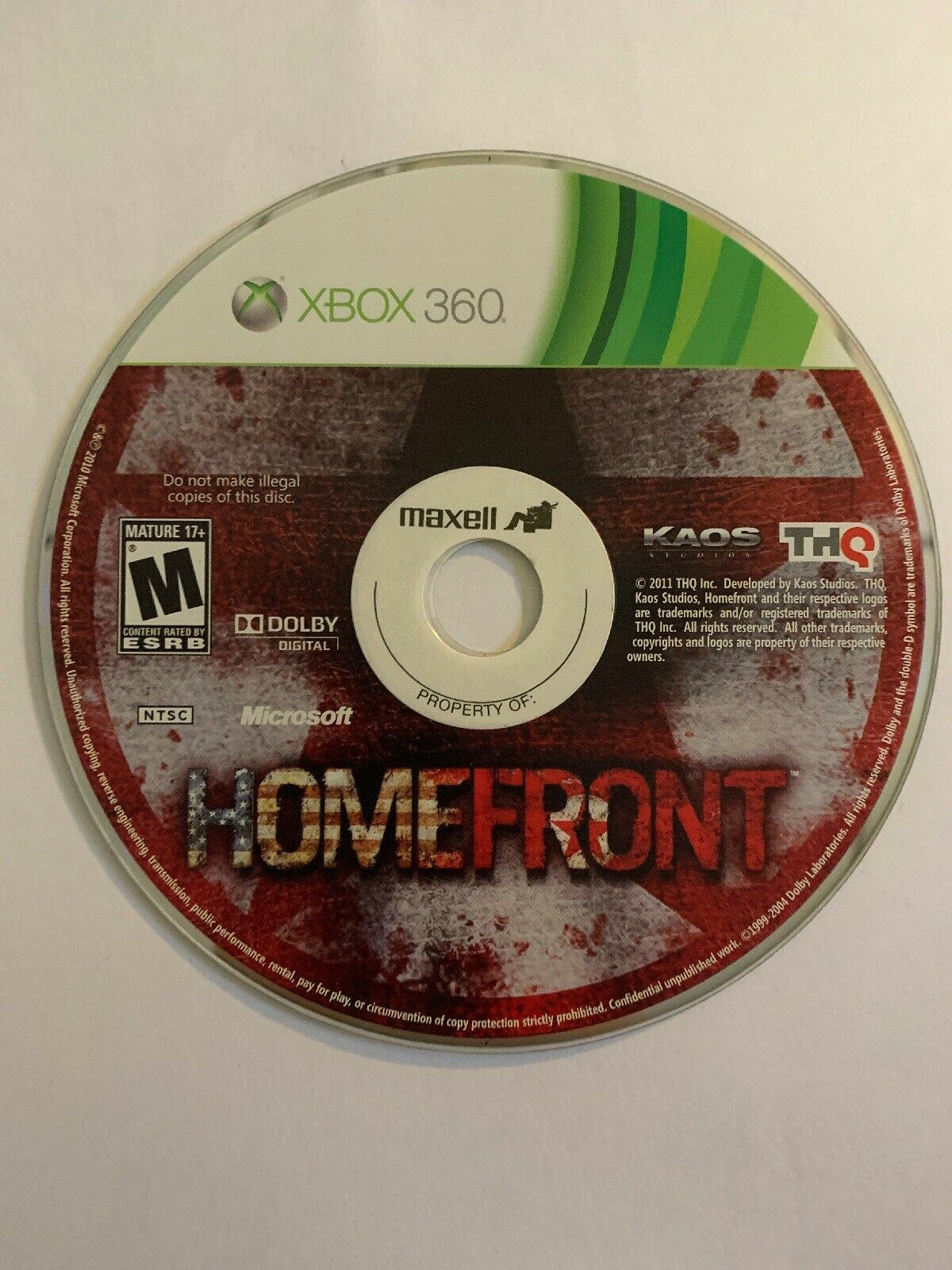 HOMEFRONT - XBOX 360 - GAME ONLY - FREE S/H -(G2) | eBay