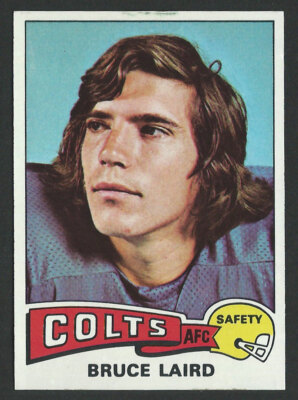 1975 Topps #329 BRUCE LAIRD Baltimore Colts - CENTERED - Print Mark at ...