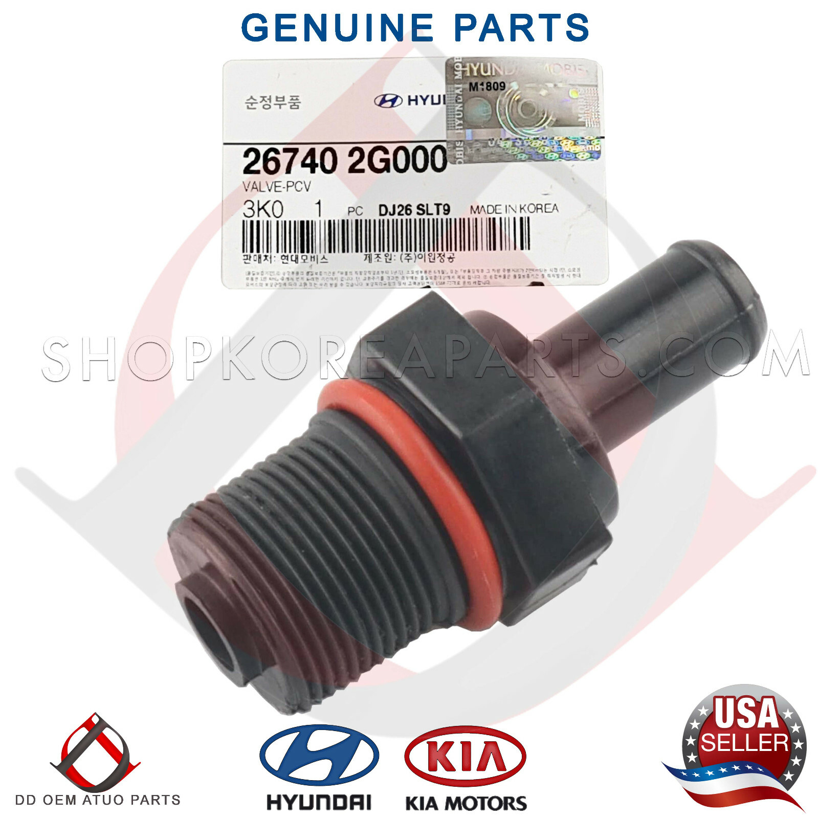 Genuine OEM 26740-2G000 VALVE-PCV 267402G000 for select HYUNDAI KIA ...