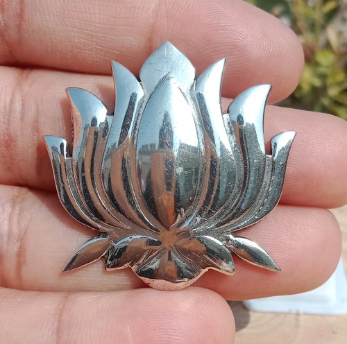 Solid 925 Sterling Silver Lotus Pendant Chain Creative Fine Statement ...