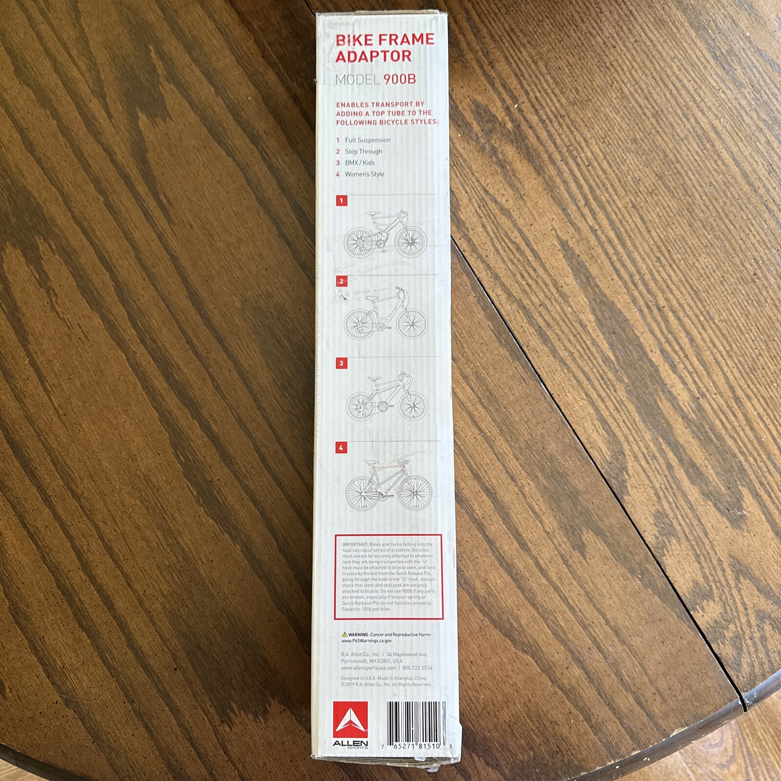 Allen Sports Bike Frame Adaptor - Model 900B - NEW IN BOX | eBay.de