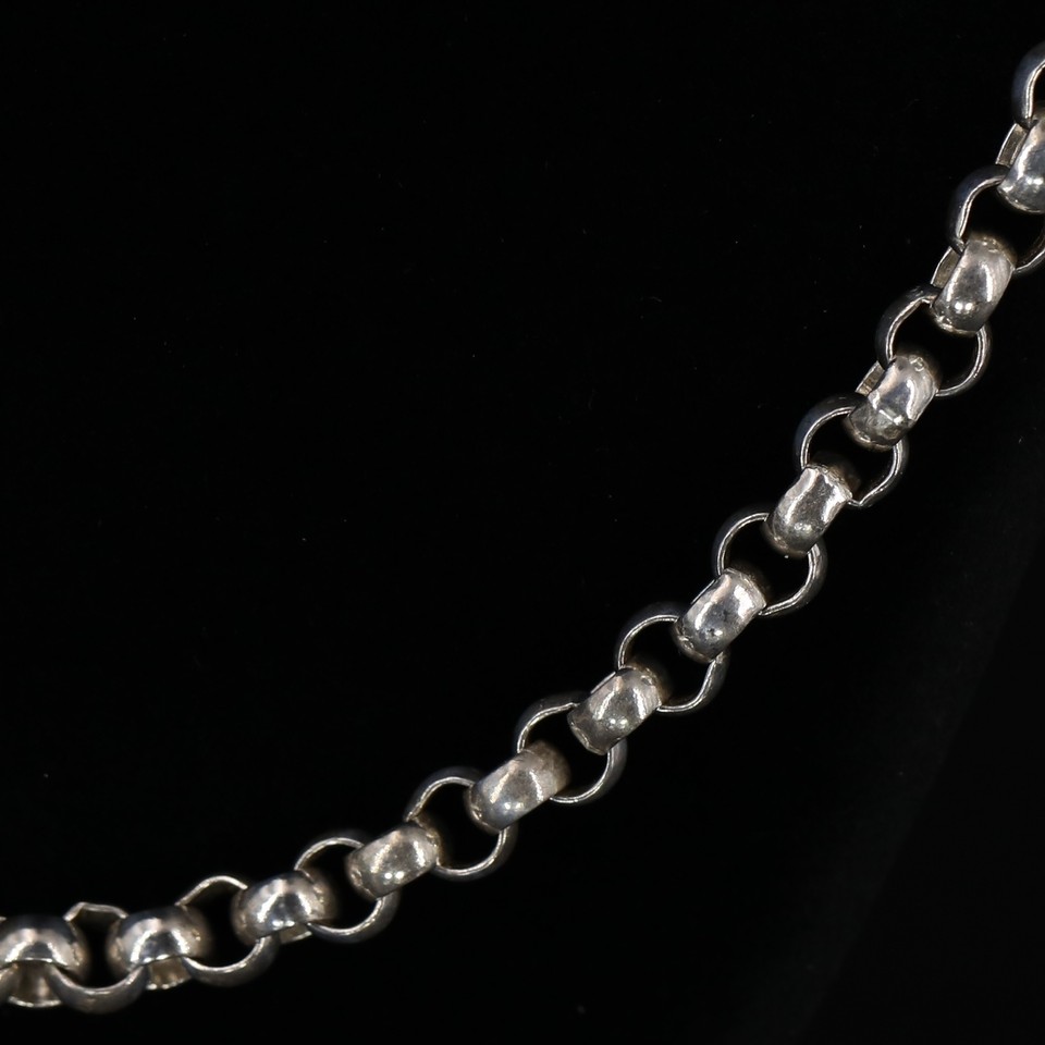 Sterling Silver - 6mm Rolo Chain 23" Heavy Necklace - 62g | eBay