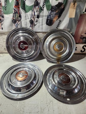 RARE 1949 1950 1951 PONTIAC INDIAN CHIEF CHIEFTAIN 15” HUBCAP OEM (4 ...