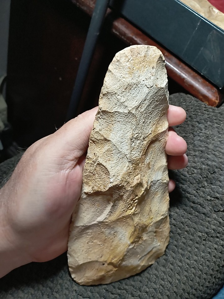 Authentic Illinois Flint Spade / Hoe Indian Arrowhead Artifact | eBay