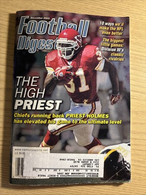 Vintage 2003 Football Digest – Priest Holmes Kansas City Chiefs NFL ...