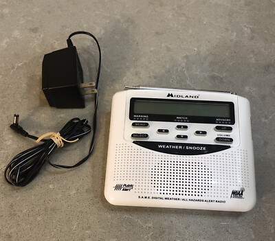 Midland WR-120 Emergency Weather Alert Radio Includes Power Supply | eBay