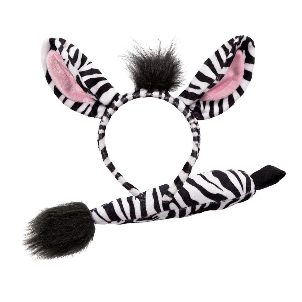 Kids Animal Ears Tail Zoo Girls Boys Fancy Dress Outfit Accessory Set ...