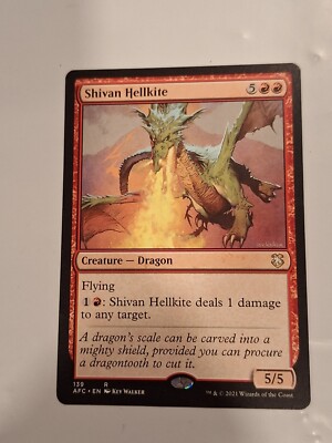 Shivan Hellkite - Adventures in the Forgotten Realms Magic the Gathering MTG | eBay