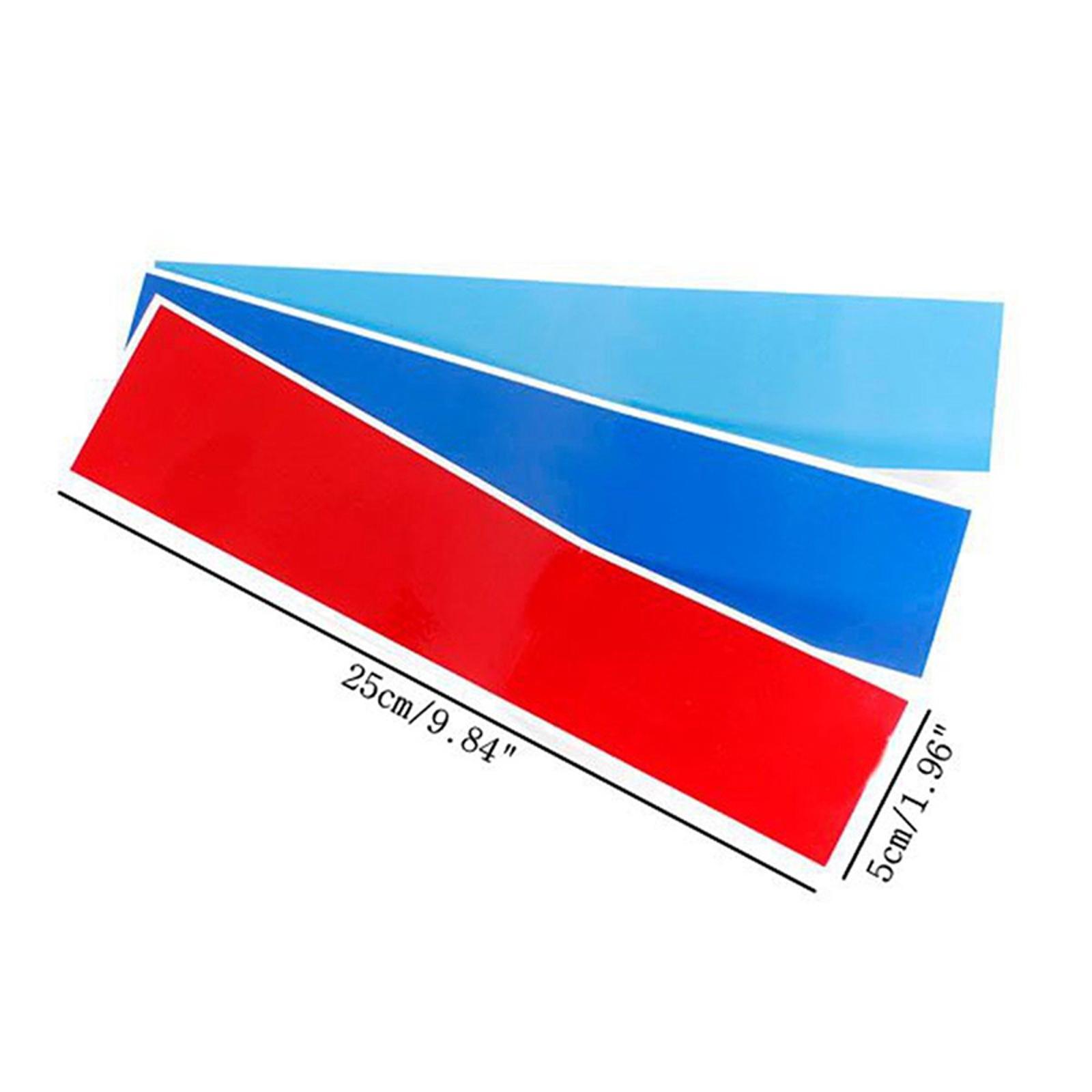 PVC M Stripe Color Grill Sticker Car Decoration For BMW 1 3 5 X1 X3 X5 ...