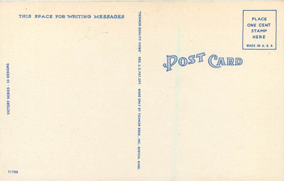 WWII Era Linen Postcard Uncle Sam V Defend Your Country Victory Series ...