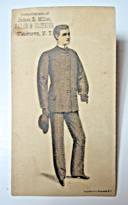 1880's era James R. Miller, Tailor & Clothier, Watertown, N.Y. Trade ...