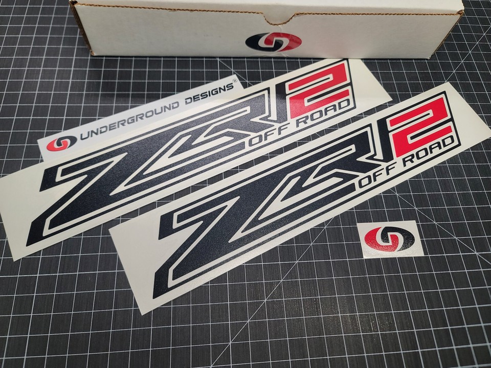 ZR2 Decals (2pk) Off Road Bedside Fender Stickers For 2022-24 Silverado ...