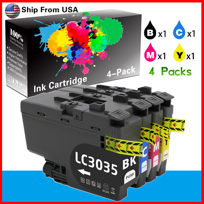 4PK LC3035 LC3035XXL Toner Cartridge for MFC-J815DW MFC-J815DWXL ...