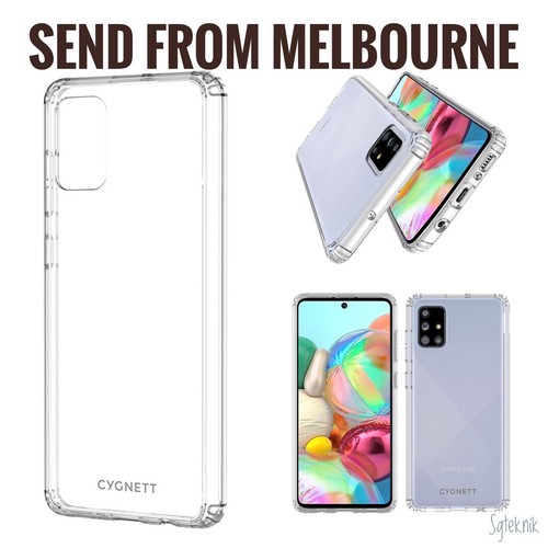 NEW Samsung Galaxy A71 Cygnett AEROSHIELD Slim Clear Protective Case ...