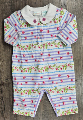 Baby Girl Clothes Nwot Baby Connection 0-3 Month Colorful Roses Outfit ...