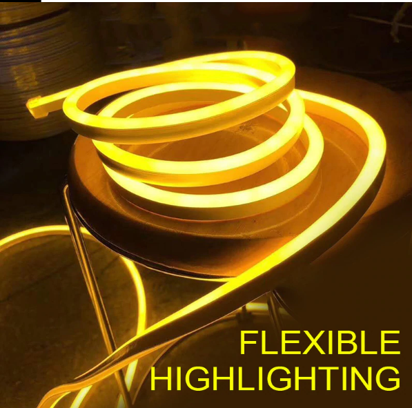 12V Flexible LED Strip Waterproof Sign Neon Lights Silicone Tube 1M 2M ...
