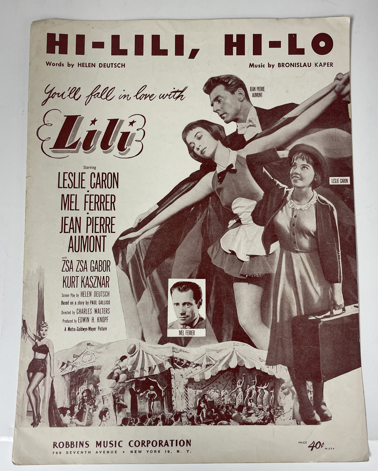 Hi-lili, Hi-Lo Sheet Music by Bronislau Kaper | eBay