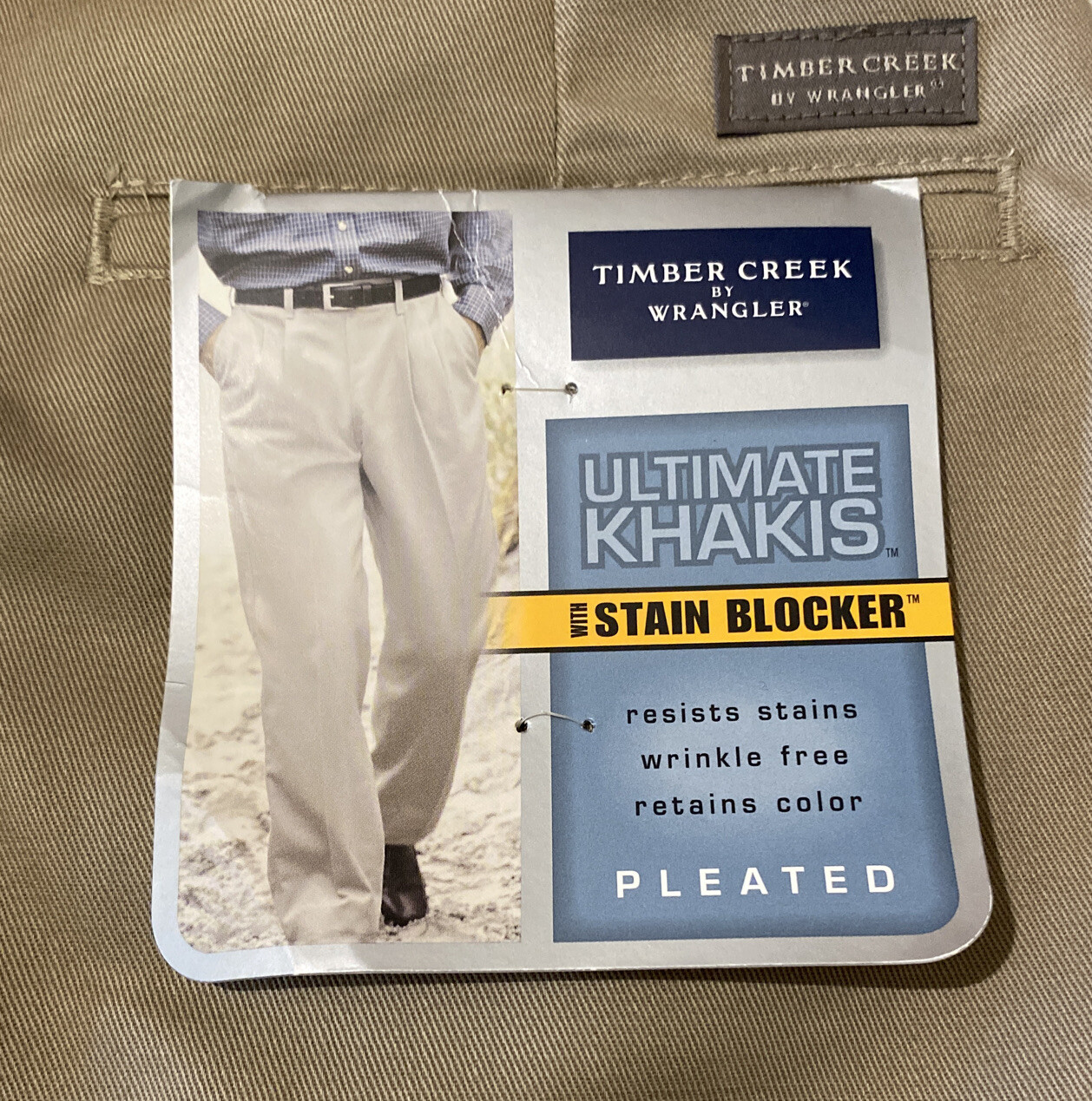 NEW Timber Creek By Wrangler Ultimate Khakis Pleated Dress Pants W48 ...