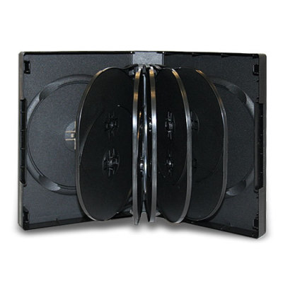 20 Black 39mm Multi 12 Disc DVD Cases CD Storage Holds Twelve (12 ...