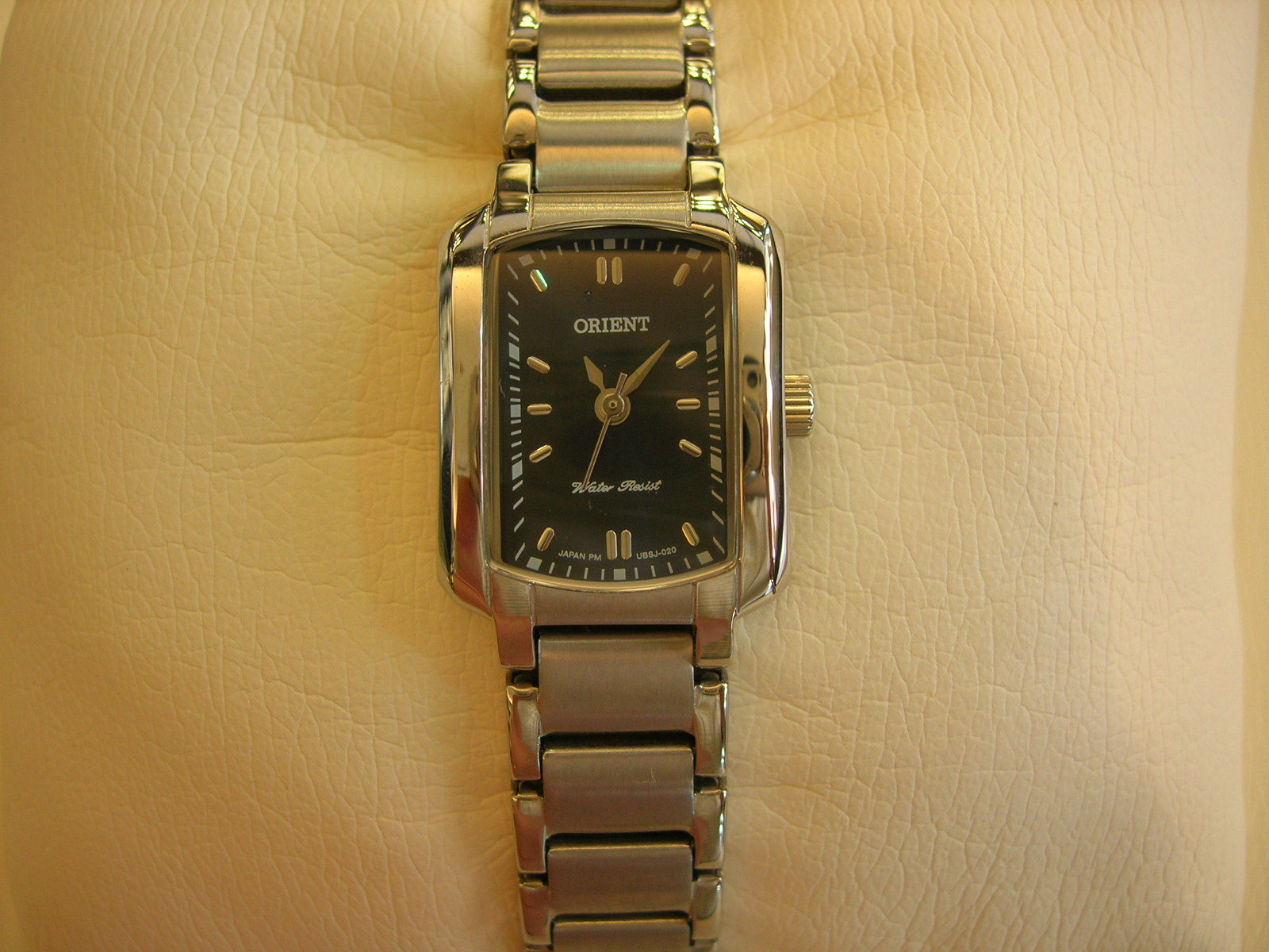 New Orient Women Rectangular Dress Watch Quartz Bracelet Blue Dial ...