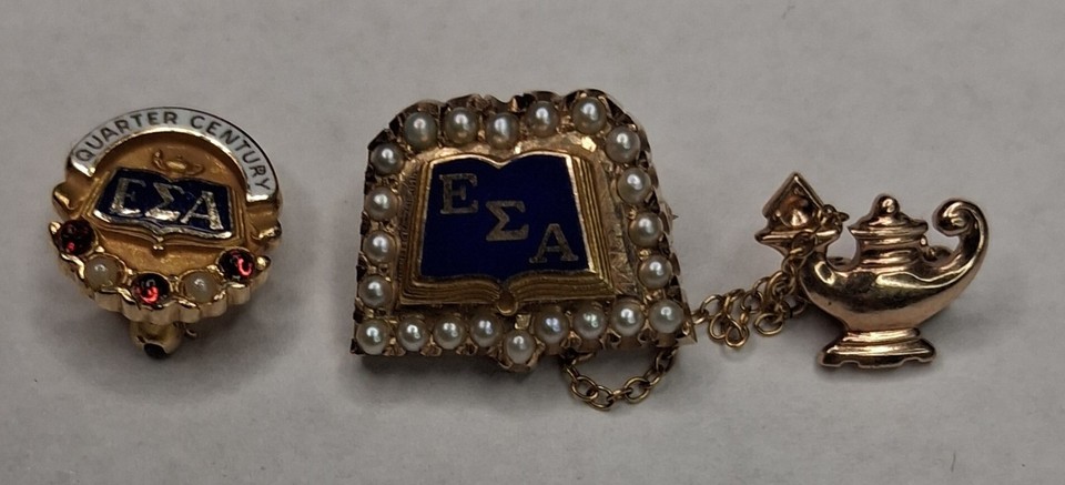 Vintage Epsilon Sigma Alpha Award Pin Lot 10K And Gold Filled | eBay
