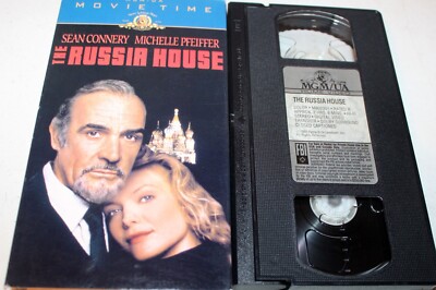The Russia House (VHS, 1991, Movie Time) Sean Connery, Michelle ...