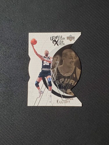 Sean Elliot Generation Excitement die cut 96 Upper Deck Basketball Card ...
