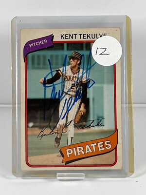 SIGNED 1980 O-Pee-Chee - #297 Kent Tekulve AUTOGRAPH AUTO | eBay