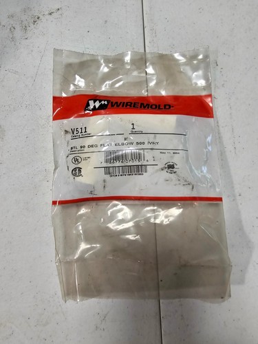 Wiremold V511 STL 90 Degree Flat Elbow Ivory Finish | eBay