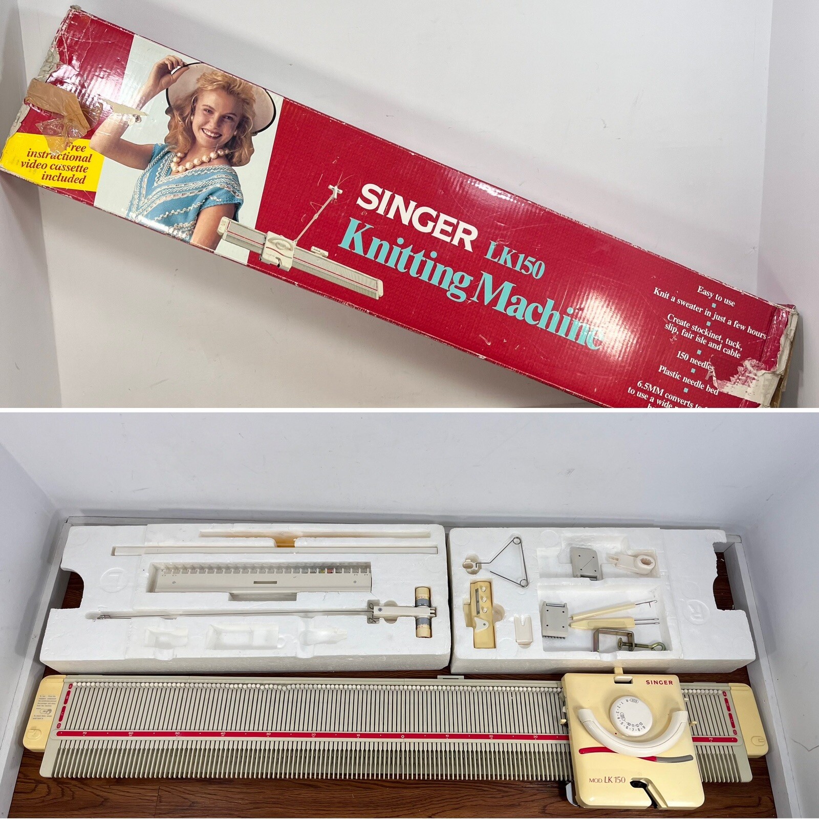Singer LK-150 Knitter Knitting Machine - in Box - Vintage | eBay