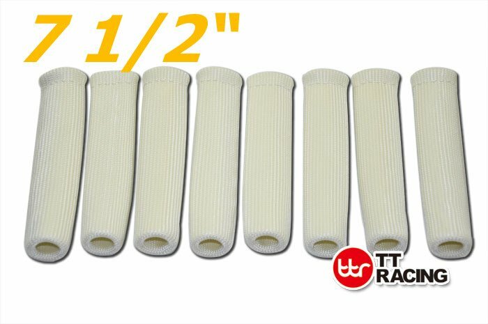HIGH HEAT SHIELD ENGINE SPARK PLUG WIRE BOOT PROTECTOR SLEEVE COVER X8 ...