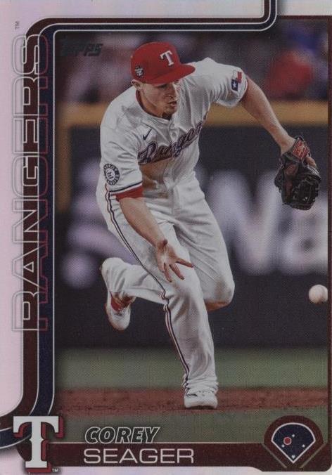 2025 Topps Series 1 - Corey Seager #281 Rainbow Foilboard for sale ...