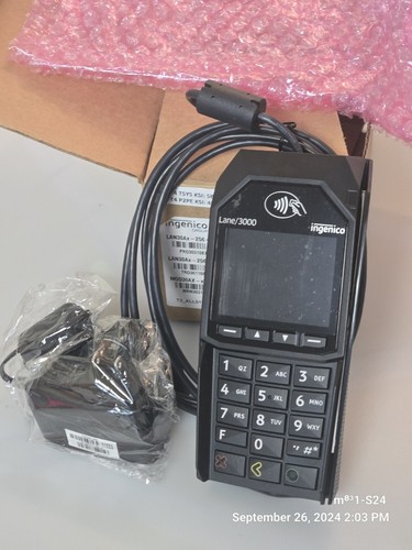 Ingenico Lane/3000 Payment Terminal Credit Card Ethernet NEW IN BOX | eBay